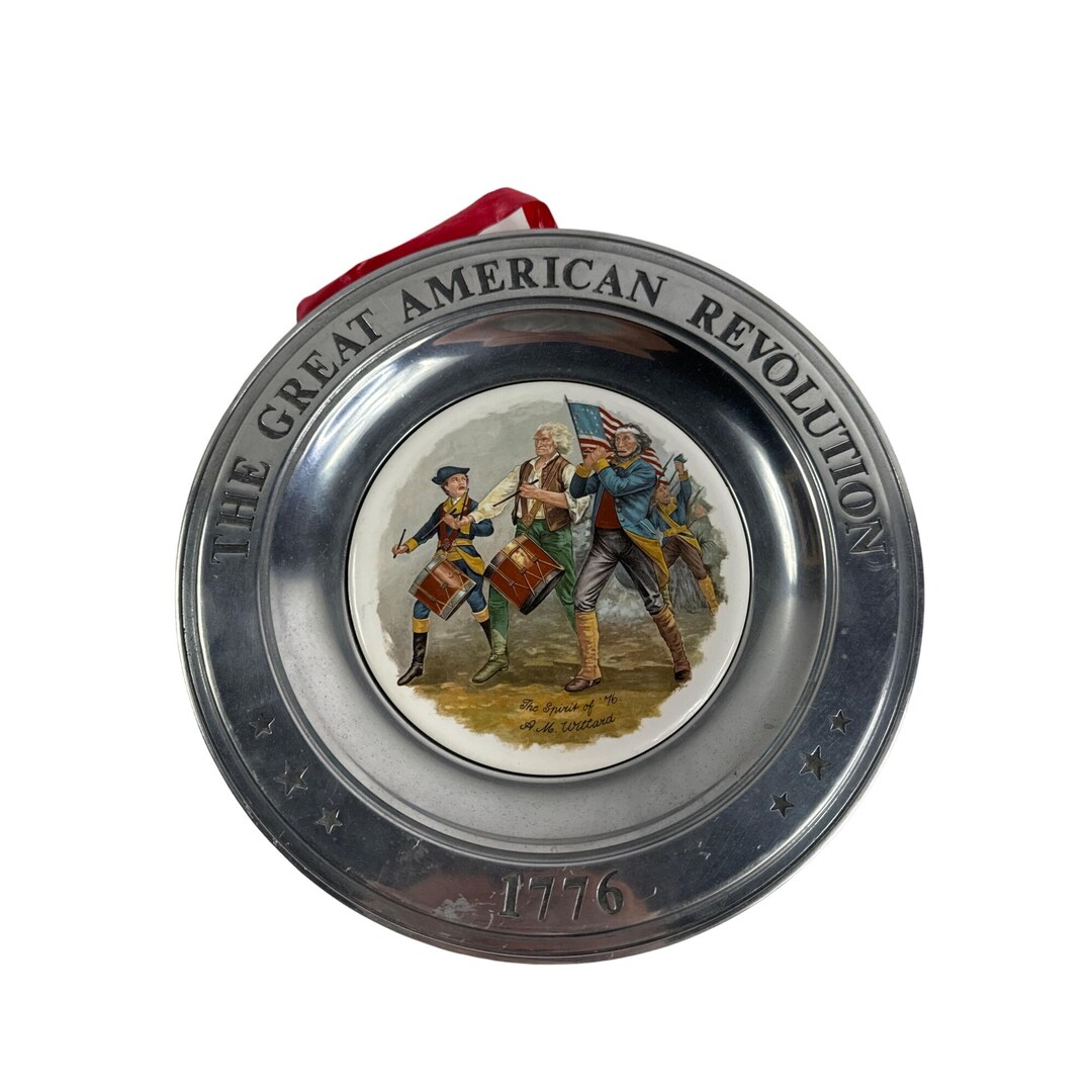 The Great American Revolution Pewter Plate 1776 Made in 1975 #2157 - Etsy