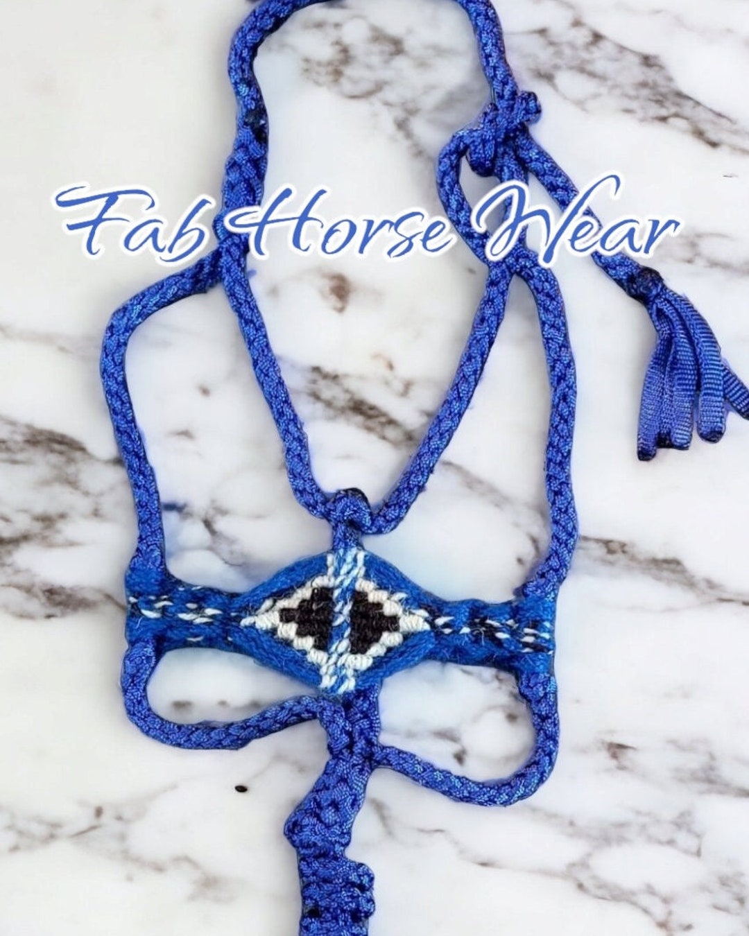 Blue Mule Tape Halter W/ Mohair Noseband - Etsy