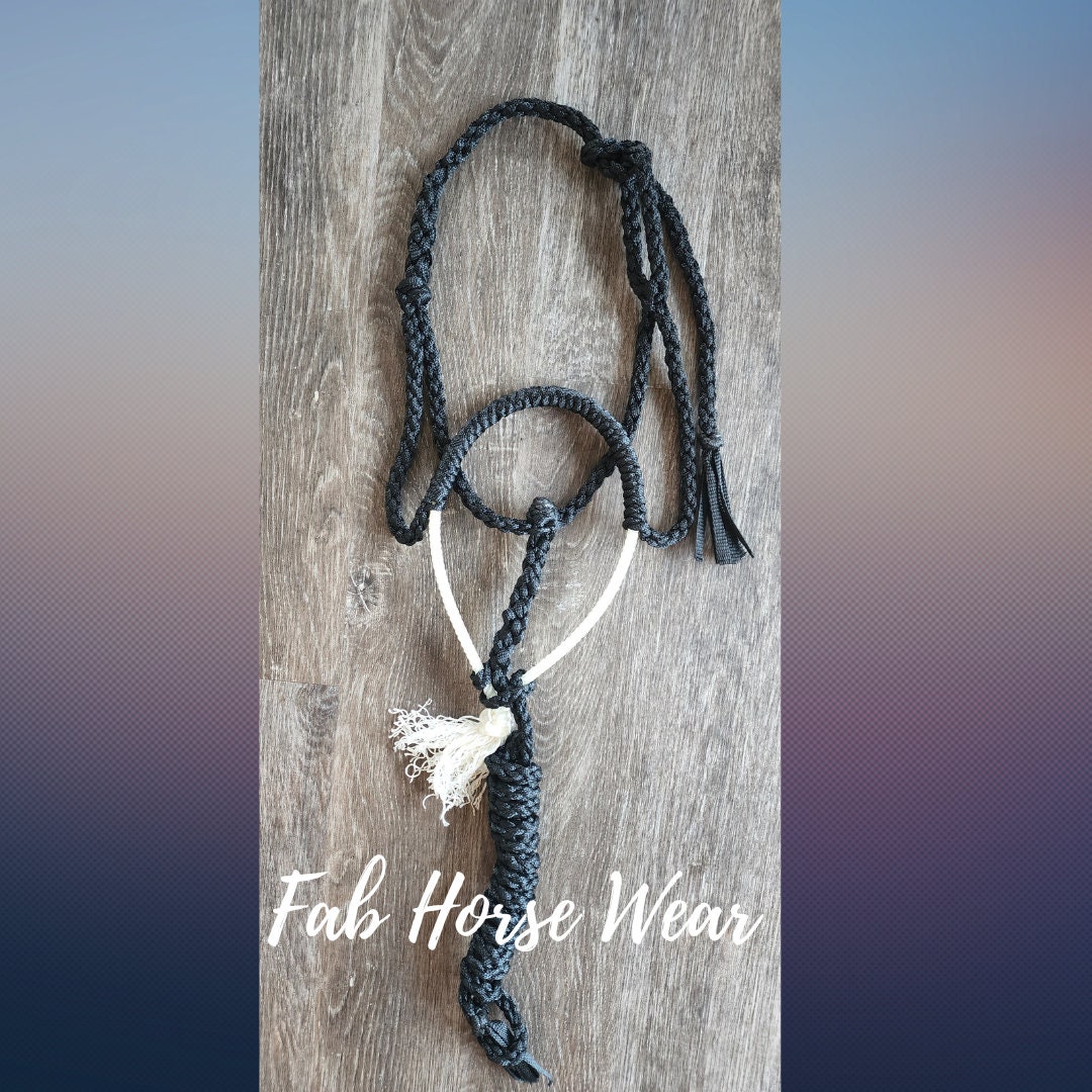 Lariat Rope Nose Mule Tape Halter custom - Etsy