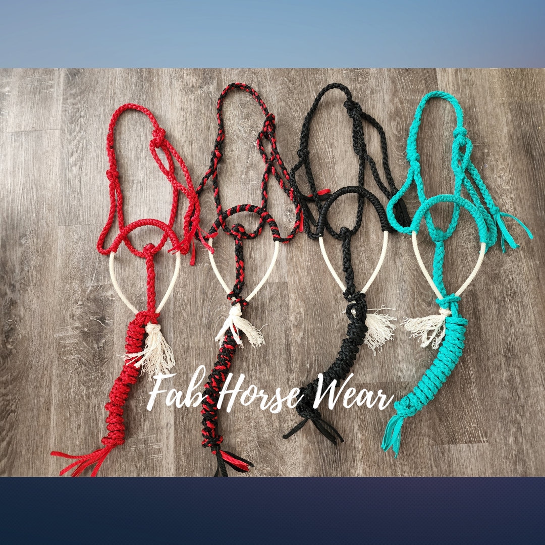 Lariat Rope Nose Mule Tape Halter (custom) - Etsy