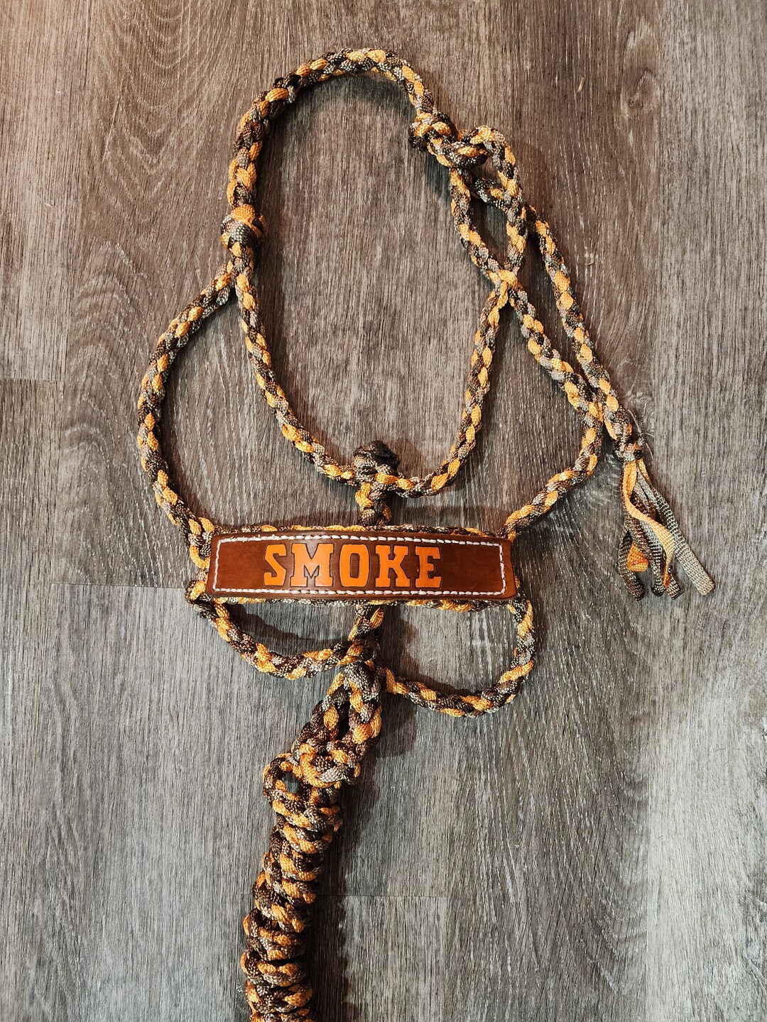 Custom Mule Tape Halter With Leather Name Patch - Etsy