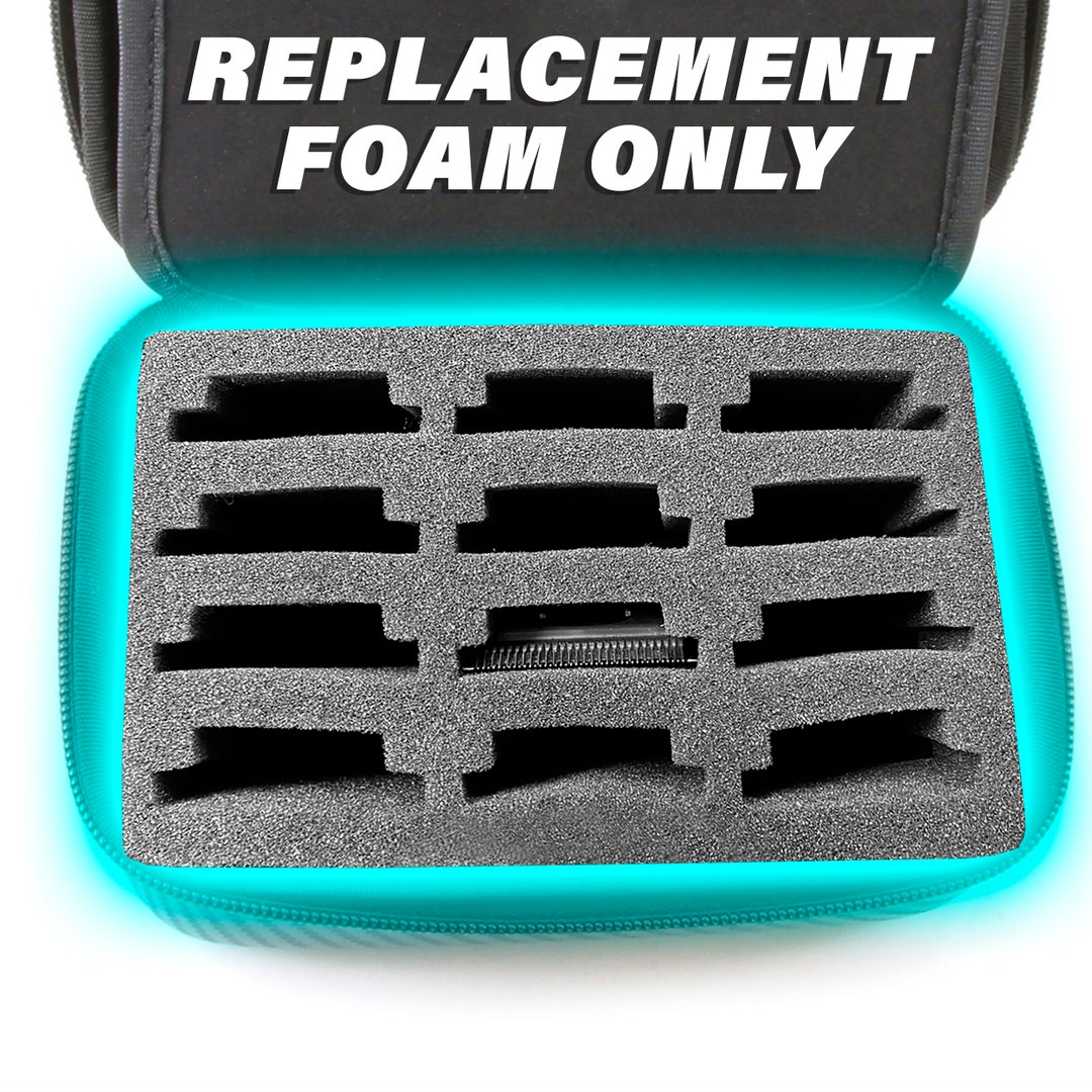 CM Custom Foam Replacement Clipper Blade Holder for 12 Blades Includes ...
