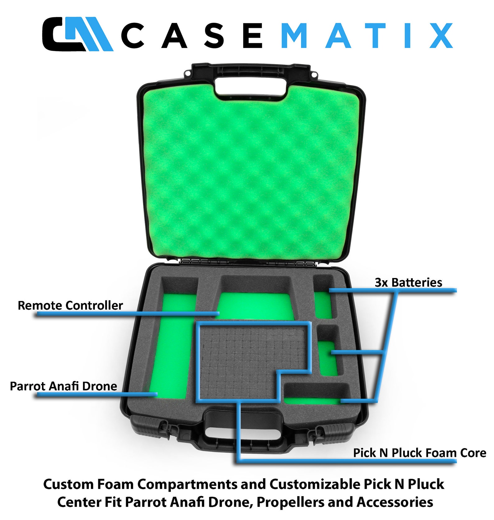 Casematix Quadcopter Case for Parrot Anafi 4k HDR Drone - Etsy