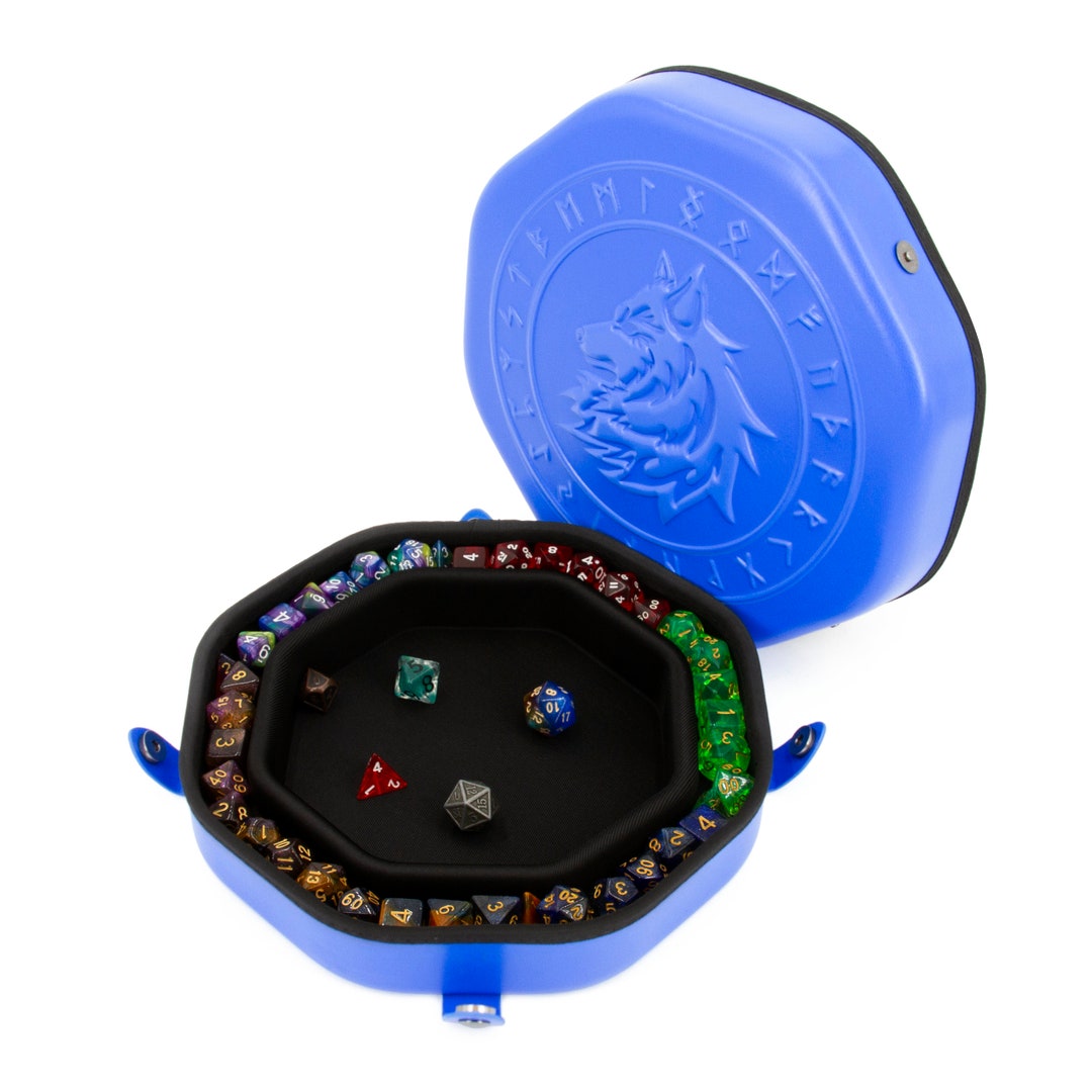 CASEMATIX Dice Tray and Dice Storage Case for D&D Dice for up to 115 ...