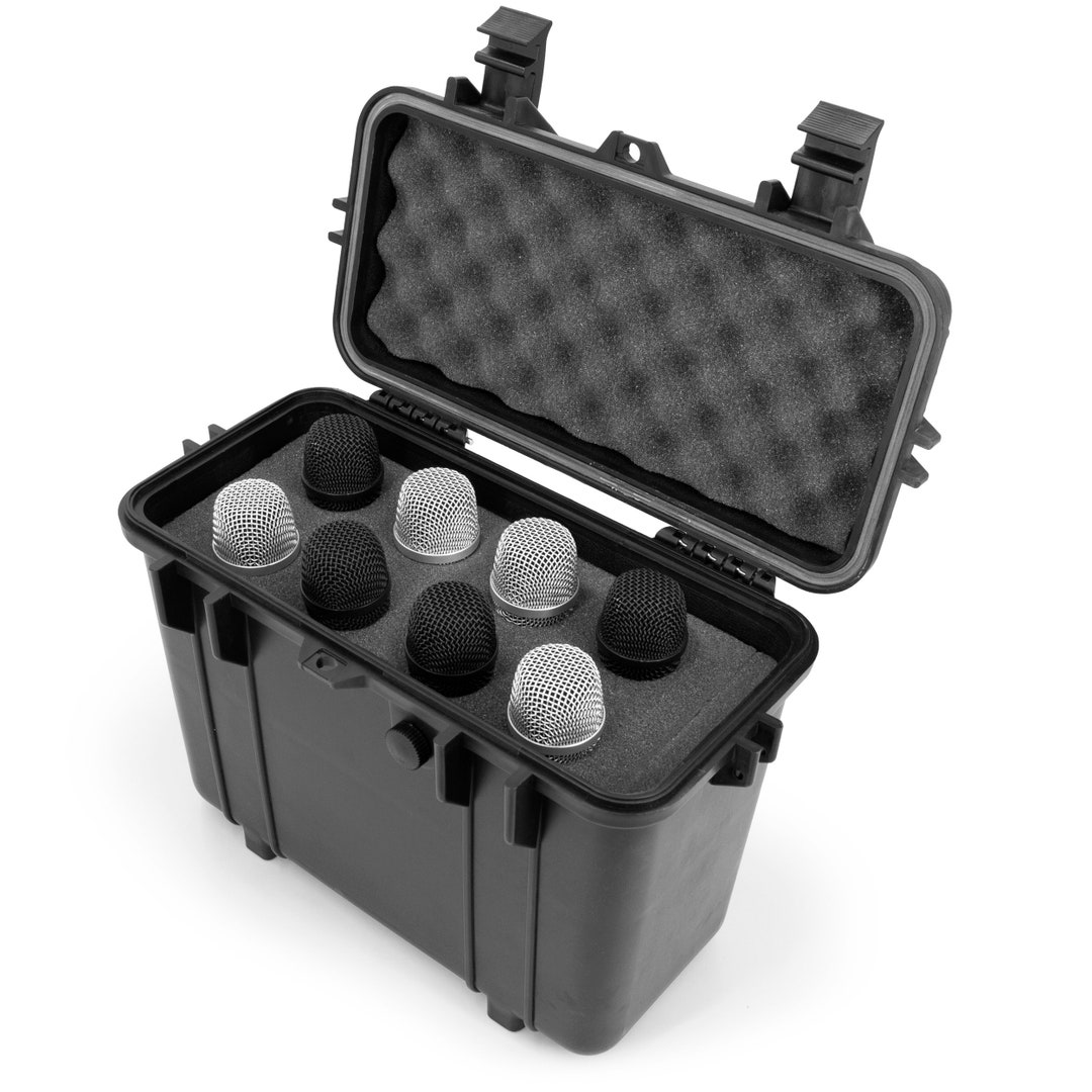 CM Waterproof Case for 8 Microphones by Sennheiser, Shure Mic, Audio ...