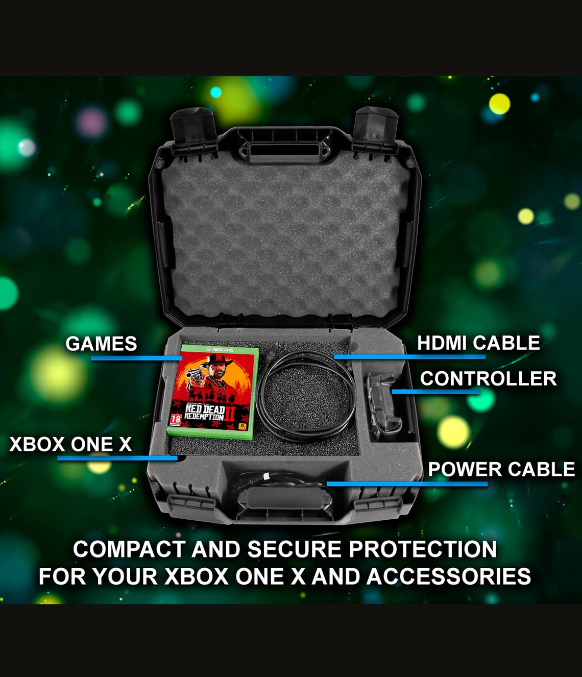 Casematix Console Case Fits Xbox 1 X 1tb Enhanced 4k Hdr - Etsy