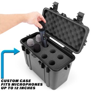 CM Waterproof Case for 8 Microphones by Sennheiser, Shure Mic, Audio ...