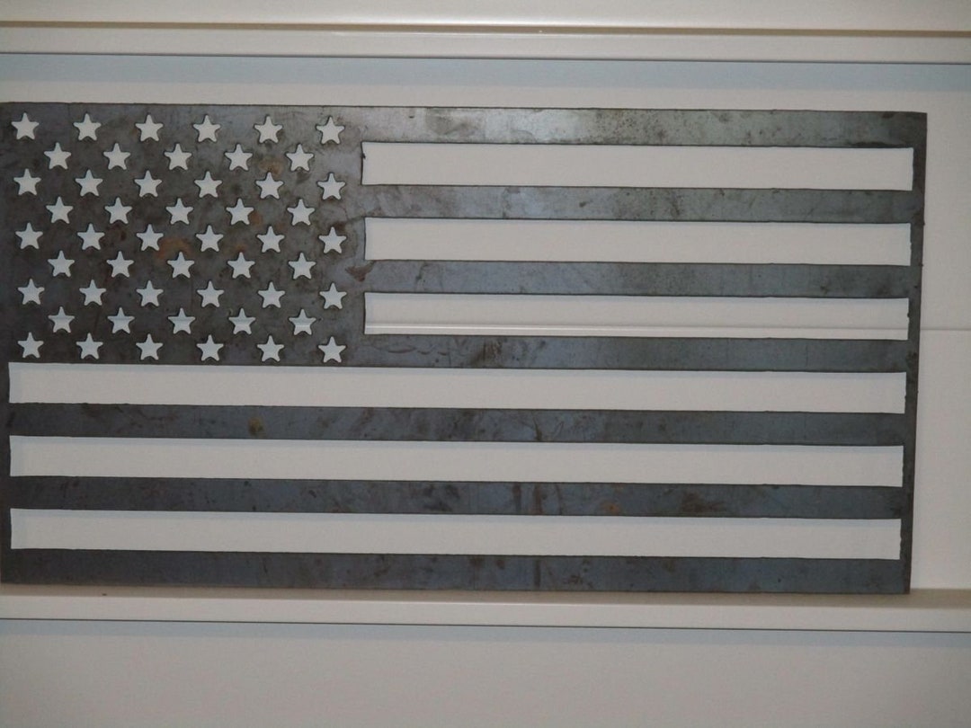 Metal Cut American Flag - Etsy