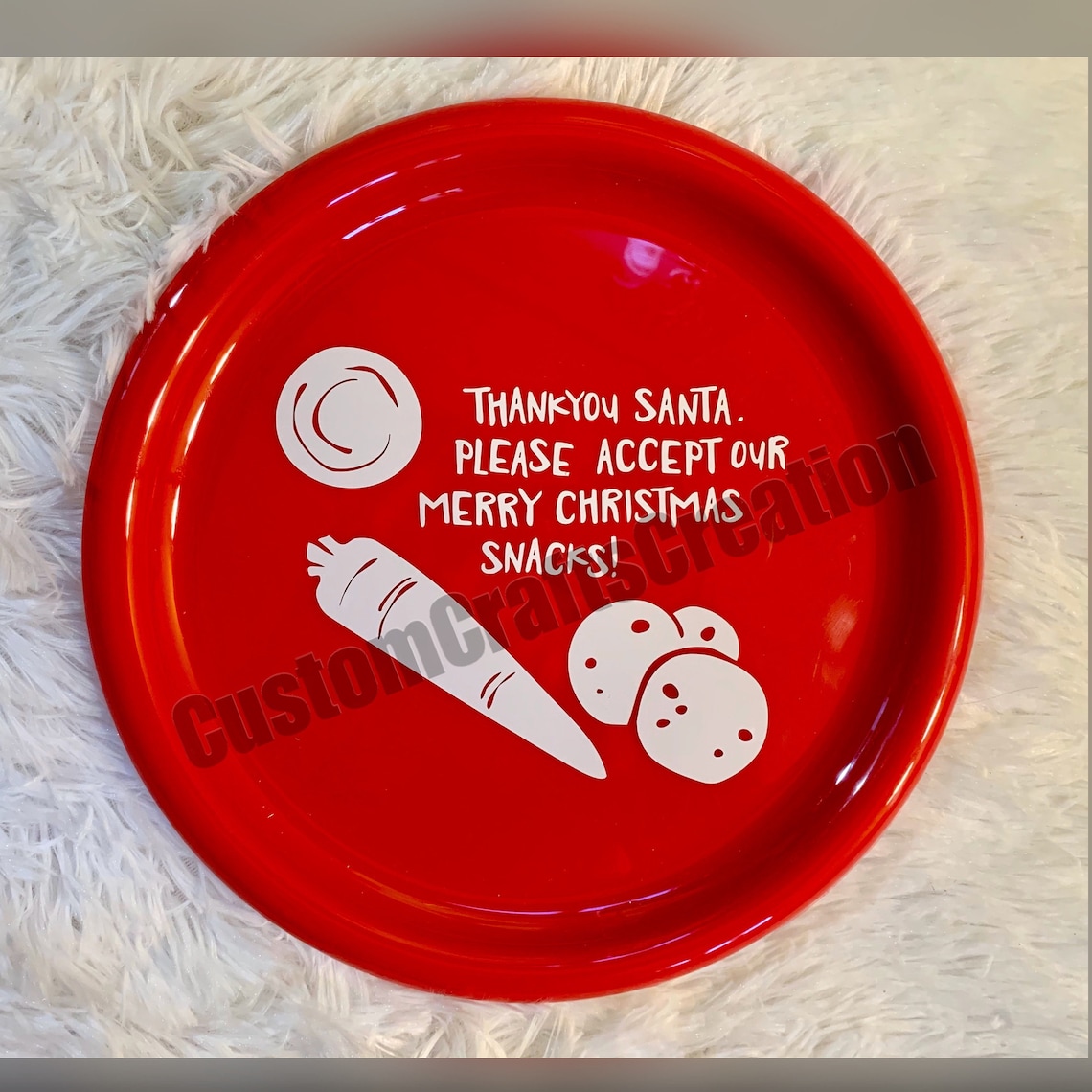Santa Plate, Custom, Personalized, Childrens Santa Plate, Kids Santa ...