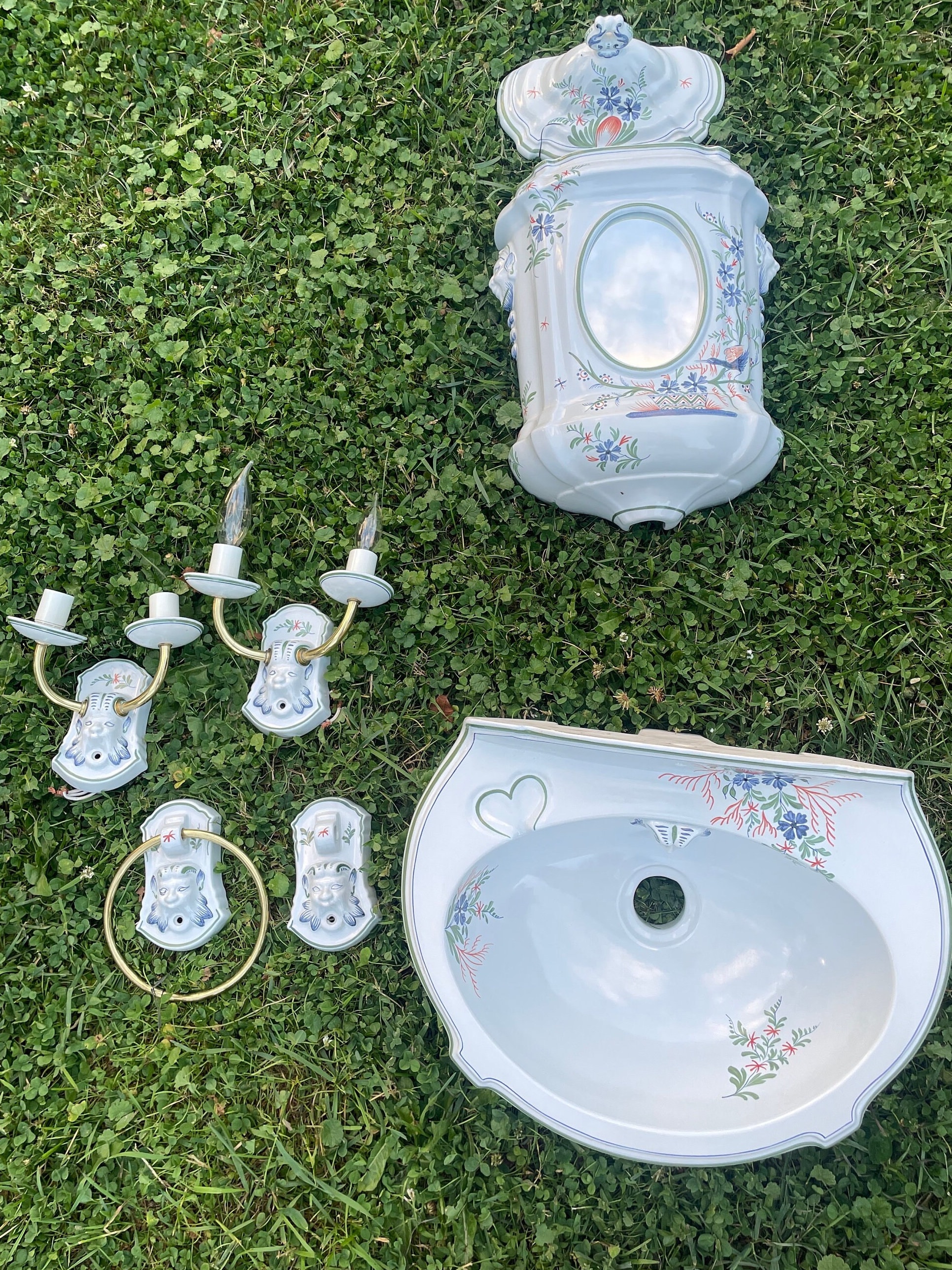 Rare Kohler Alouette Artist Edition Wall-sink W/cistern and Matching ...