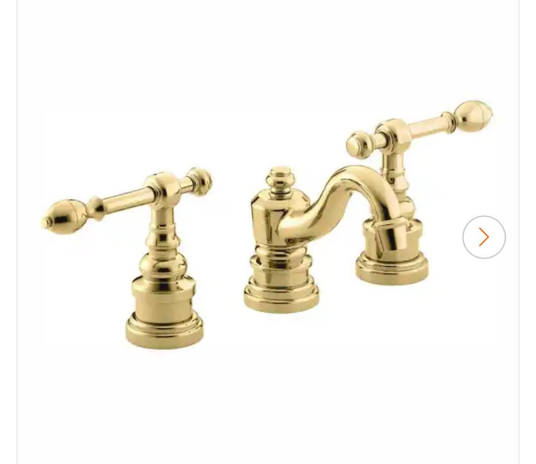 Kohler Unused George IV K-6811-4-PB Polished Brass Bathroom Lavatory Faucet - Etsy