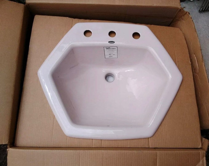 Eljer Zinfandel Hex Hexagon Hexsign Hexagonal Bathroom Lav Sink Light ...