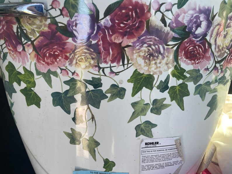 Kohler New Peonies and Ivy Two-piece Artist Edition Toilet - Etsy