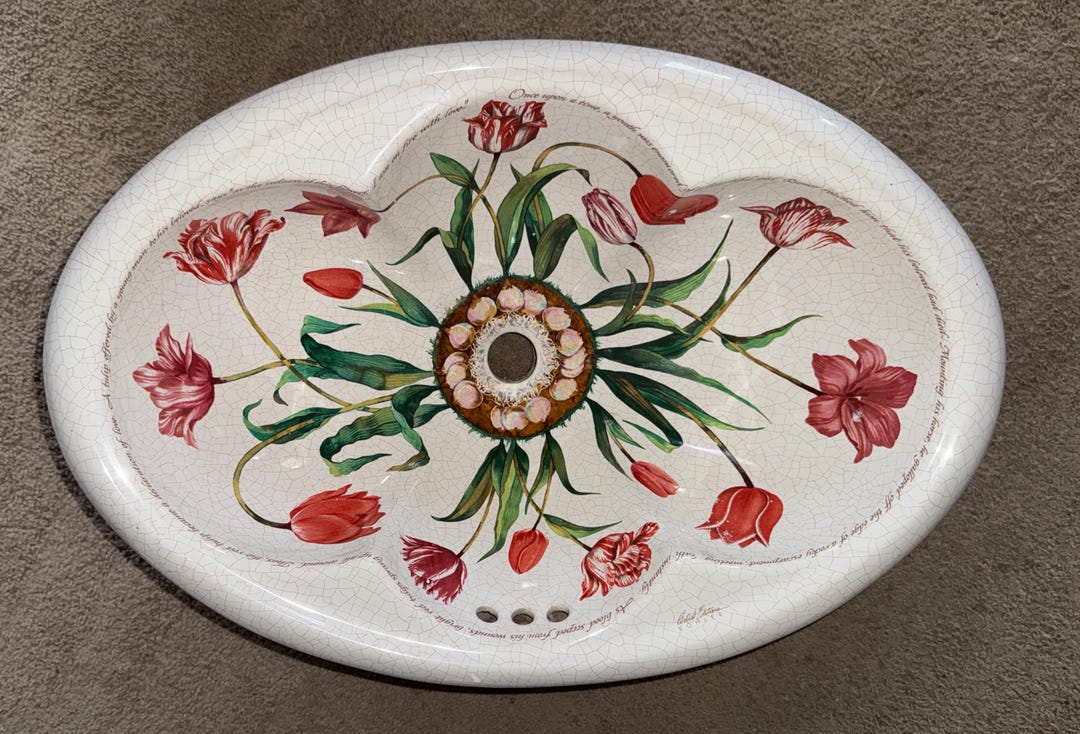 Kohler K-14173-TL-0 Artist Edition Red Tulip Fables and Flowers ...