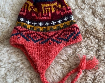 Beanie Hat Peruvian Hand Knitted Hat Colorful Hat 100% - Etsy