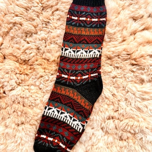 Alpaca Blend Socks: Colorful Warm Winter Llama Socks - Etsy