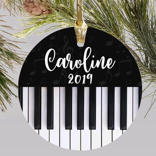 Personalized Piano Christmas Ornament Pianist Gift for | Etsy