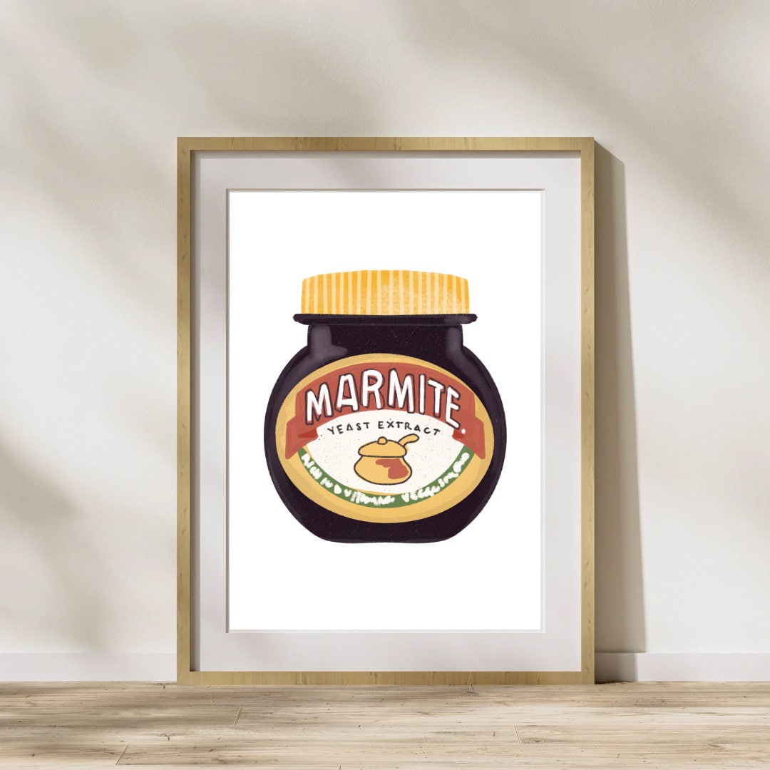 Marmite, British Food Wall Art, Food Art Print - Etsy