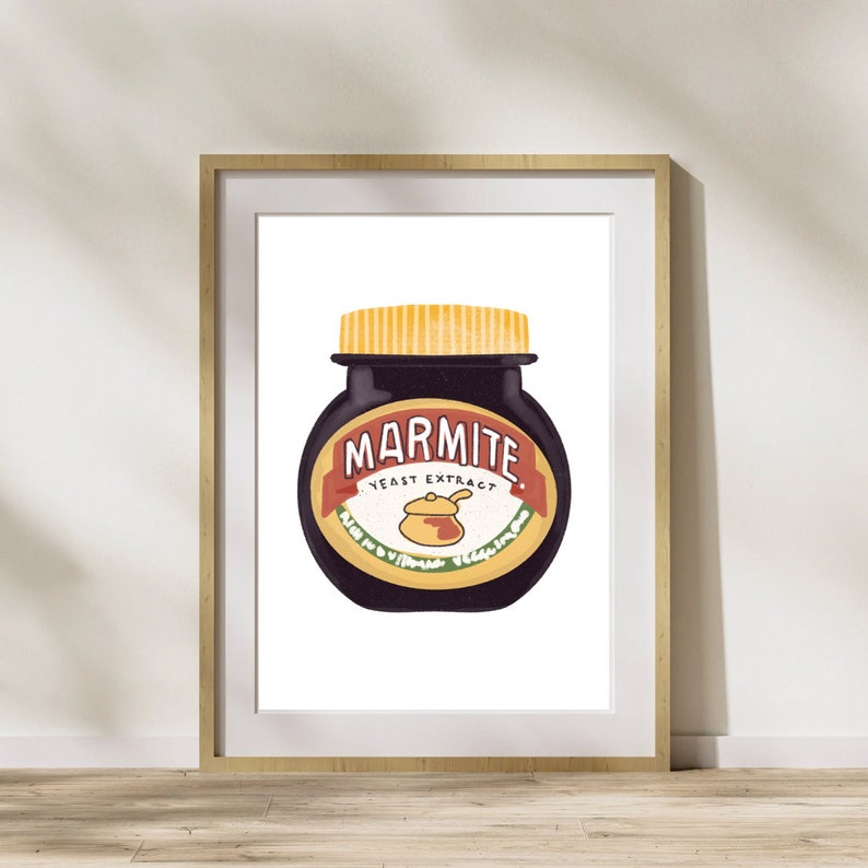 Marmite, British Food Wall Art, Food Art Print - Etsy