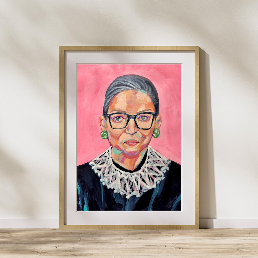 RBG, Ruth Bader Ginsburg, RBG Painting, Women's History, Influential ...