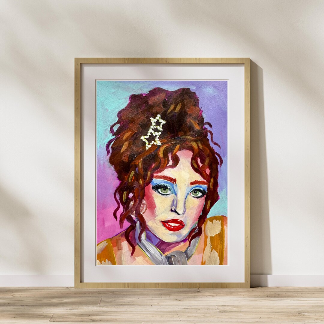 Chappell Roan, Pop Singer Artwork, Chappell Roan Painting, Pink Pony ...