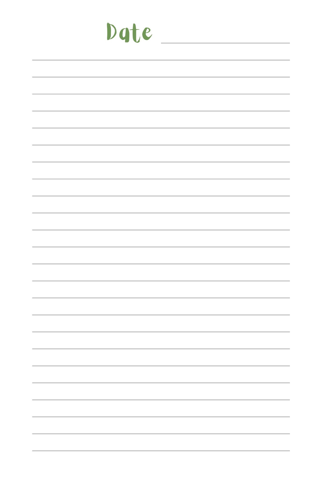 6x9 Editable Journal Line Template - Etsy