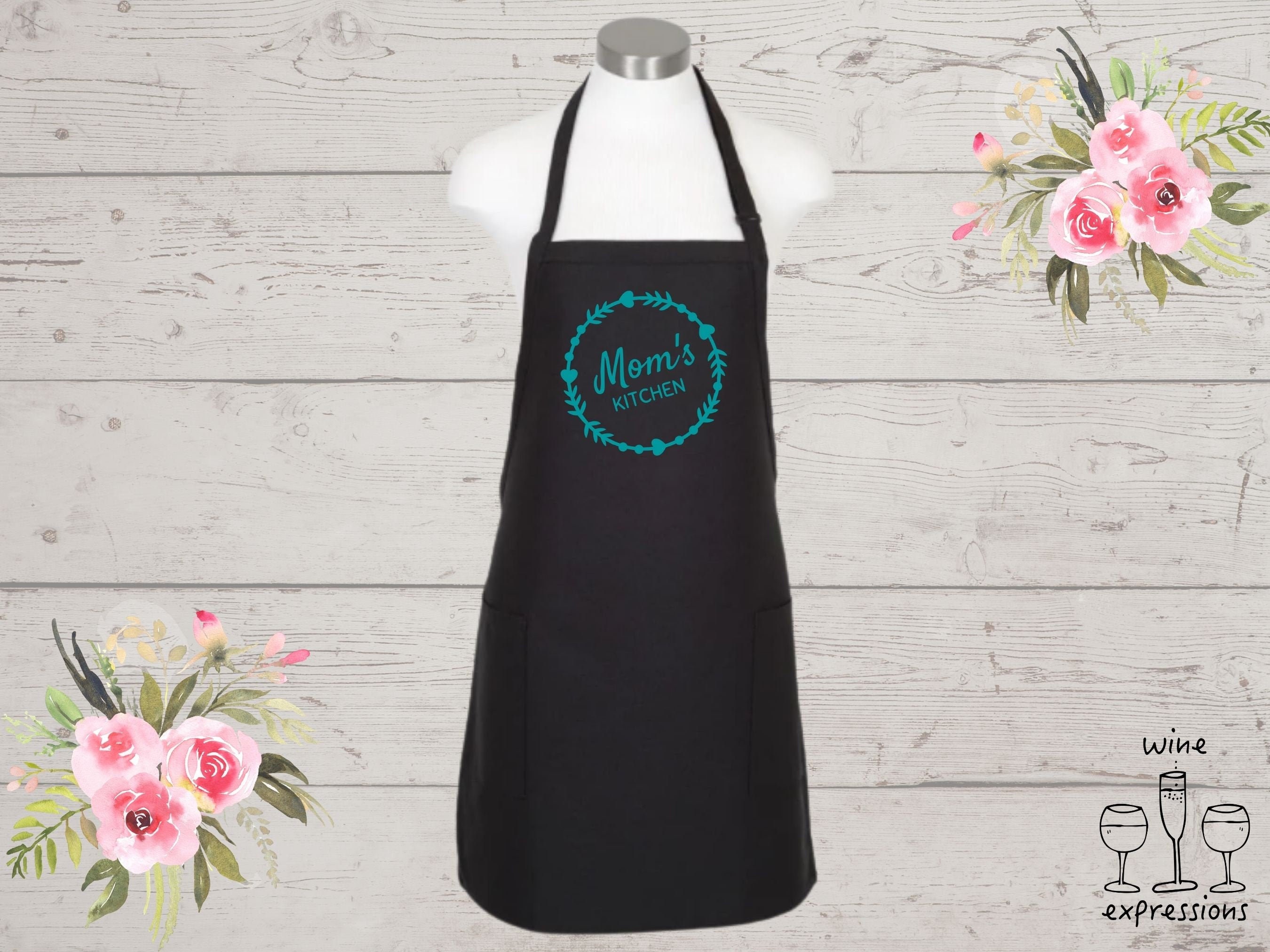 Mom's Kitchen Apron - Cute Kitchen Apron Mom - Mother's Day Gift - Gift ...