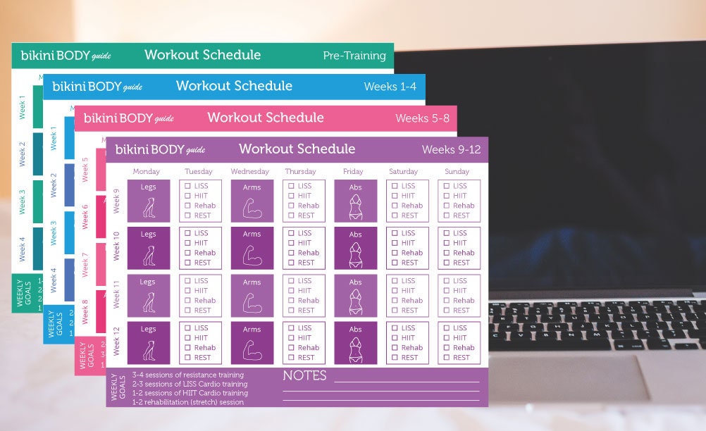 Bikini Body Guide Workout Calendar BBG - Etsy