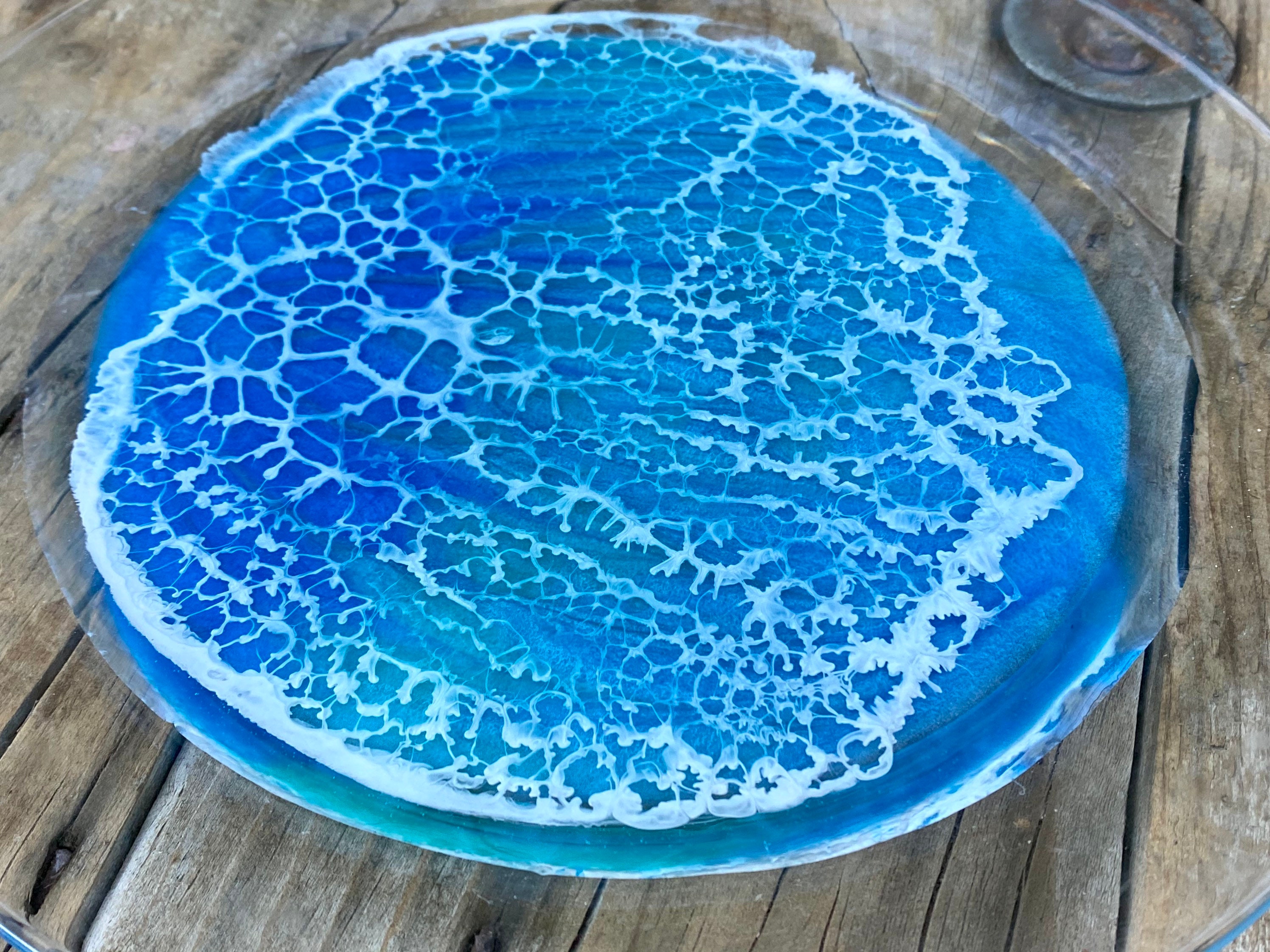 Ocean Waves Decorative Plate 11 | Etsy