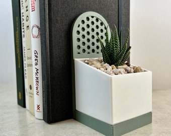Modern Decorative Planter Bookend: Add Style and Function to - Etsy