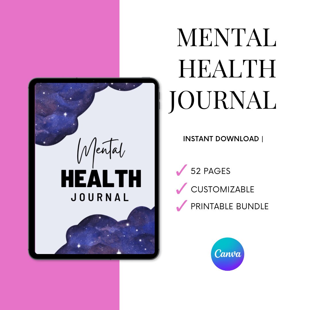 Mental Health Journal Templates, Anxiety, Wellness Coach, Self-love ...