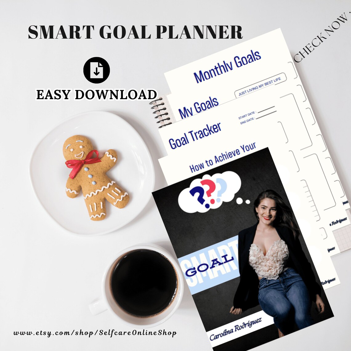 6-pages SMART Goals Planner Plus Printable Monthly Goals Included SMART ...