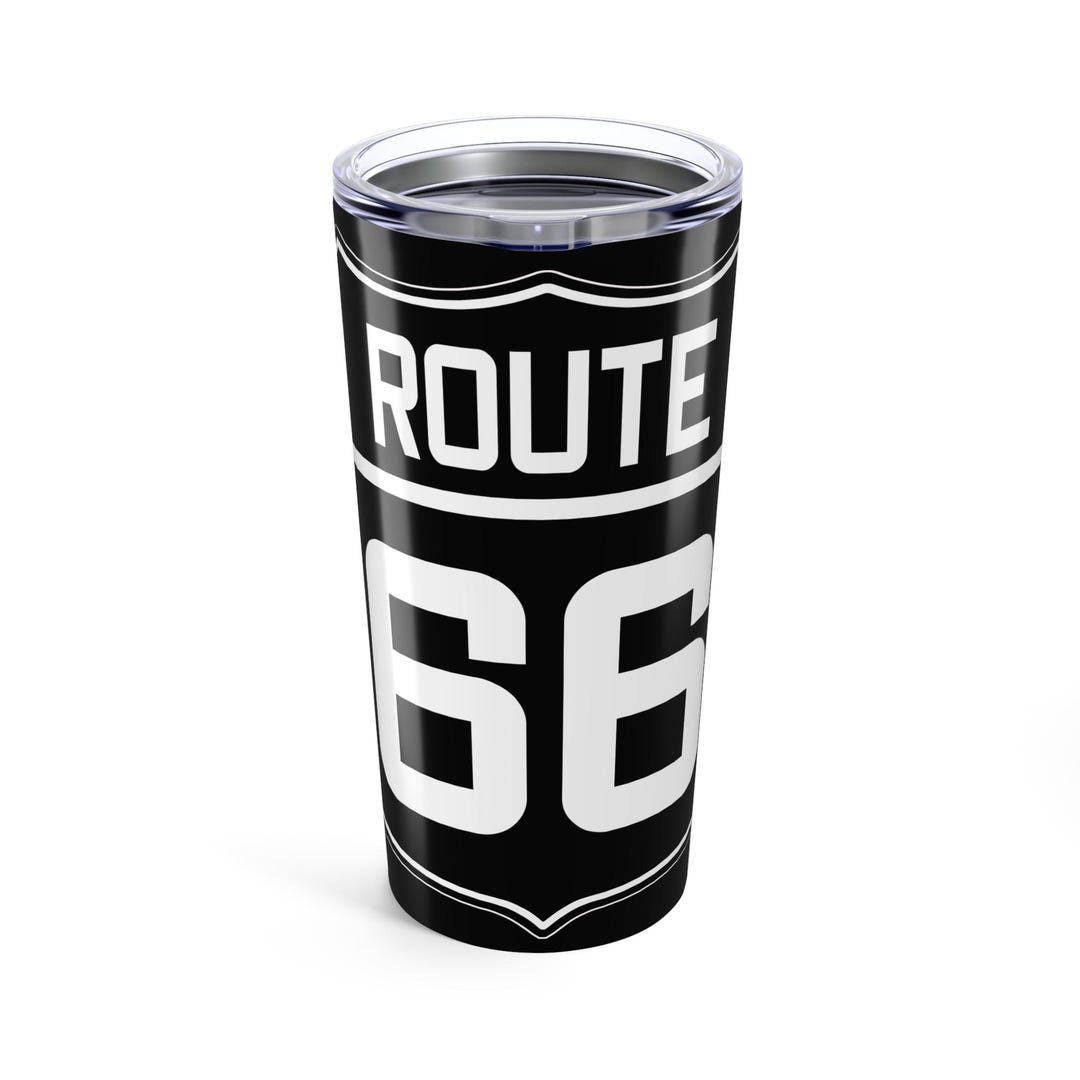 Vintage Route 66 Travel Mug Retro Tumbler 20oz, Road Trip Coffee Cup ...
