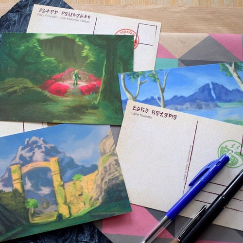 The Legend of Zelda: Breath of the Wild inspired Postcard - Etsy