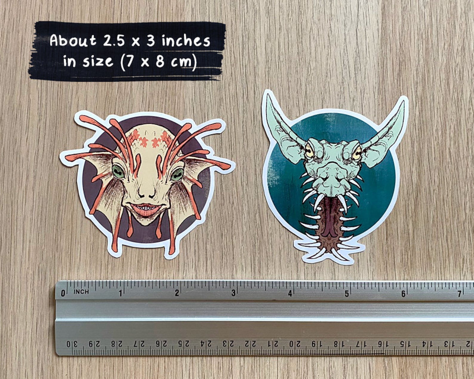 Fantasy Creature Stickers Monster Lover Gift Dnd Monster - Etsy