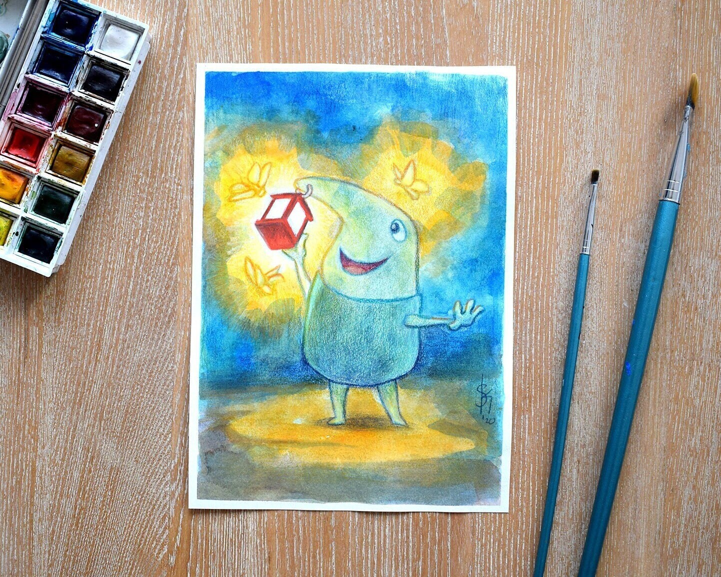 Mr. Drippy Ni No Kuni Fan Art Original Watercolor Painting | Ni No Kuni ...