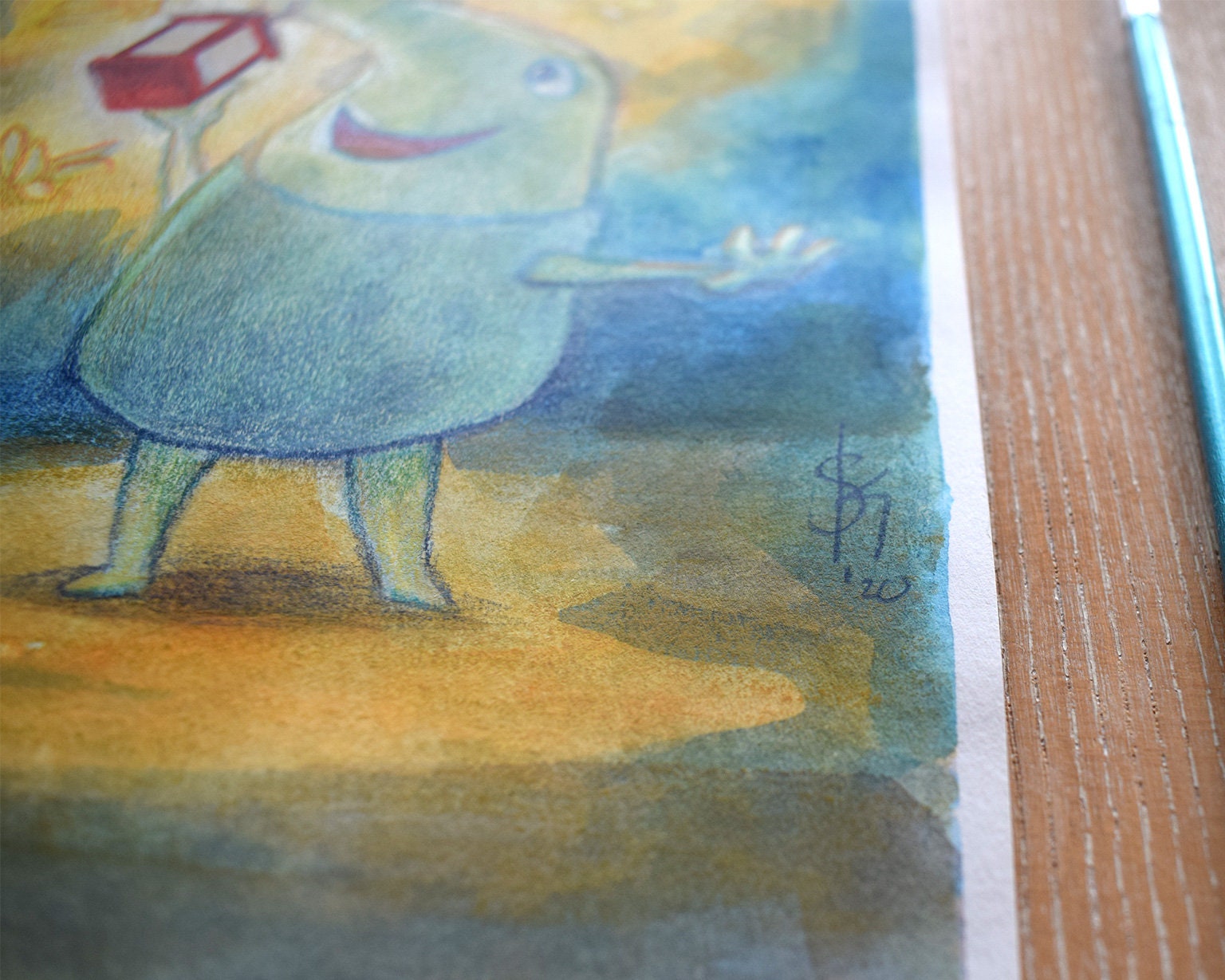 Mr. Drippy Ni No Kuni Fan Art Original Watercolor Painting | Ni No Kuni ...