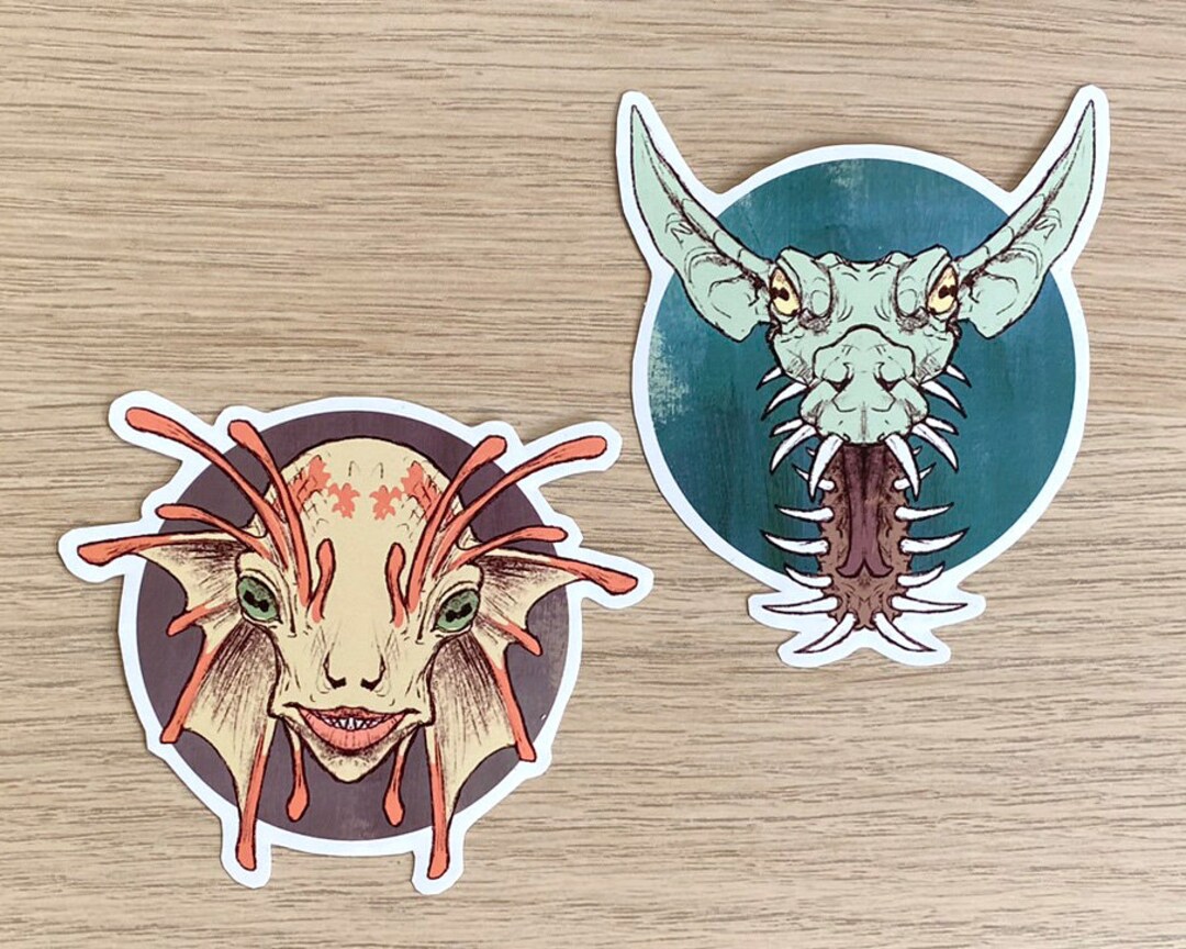 Fantasy Creature Stickers Monster Lover Gift, Dnd Monster Sticker ...