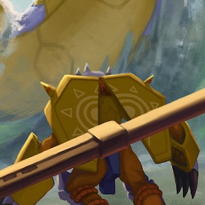 Digimon Metalseadramon, Metalgarurumon & Wargreymon Fan Art Print ...