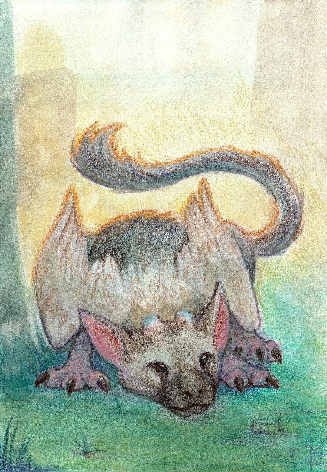 Trico the Last Guardian Fan Art Print | Video Game Art, Fantasy ...