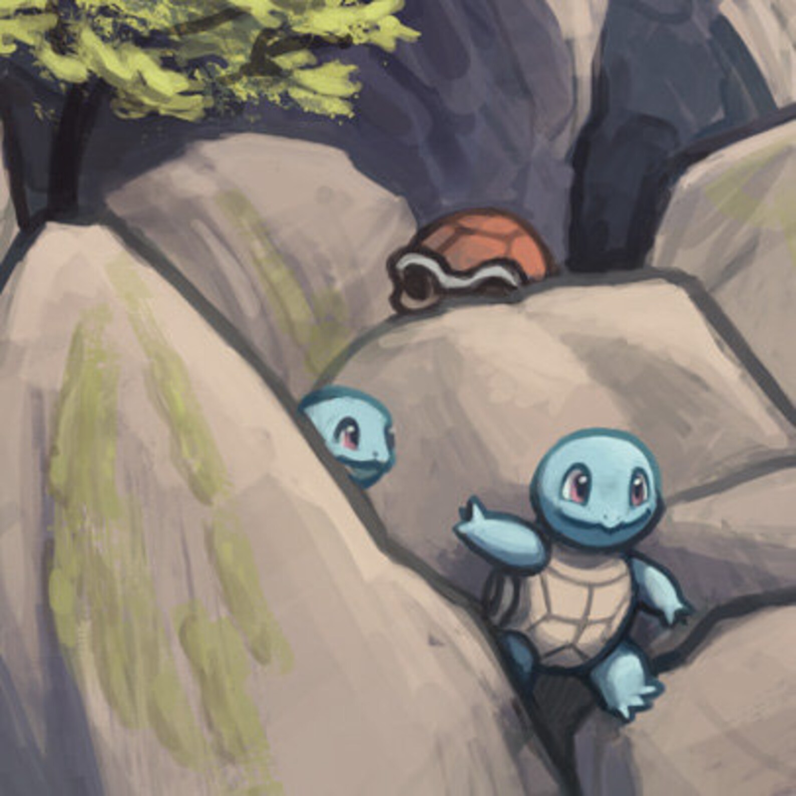 Pokémon Snap Valley Course Print Pokemon Poster, Dragonair, Squirtle ...