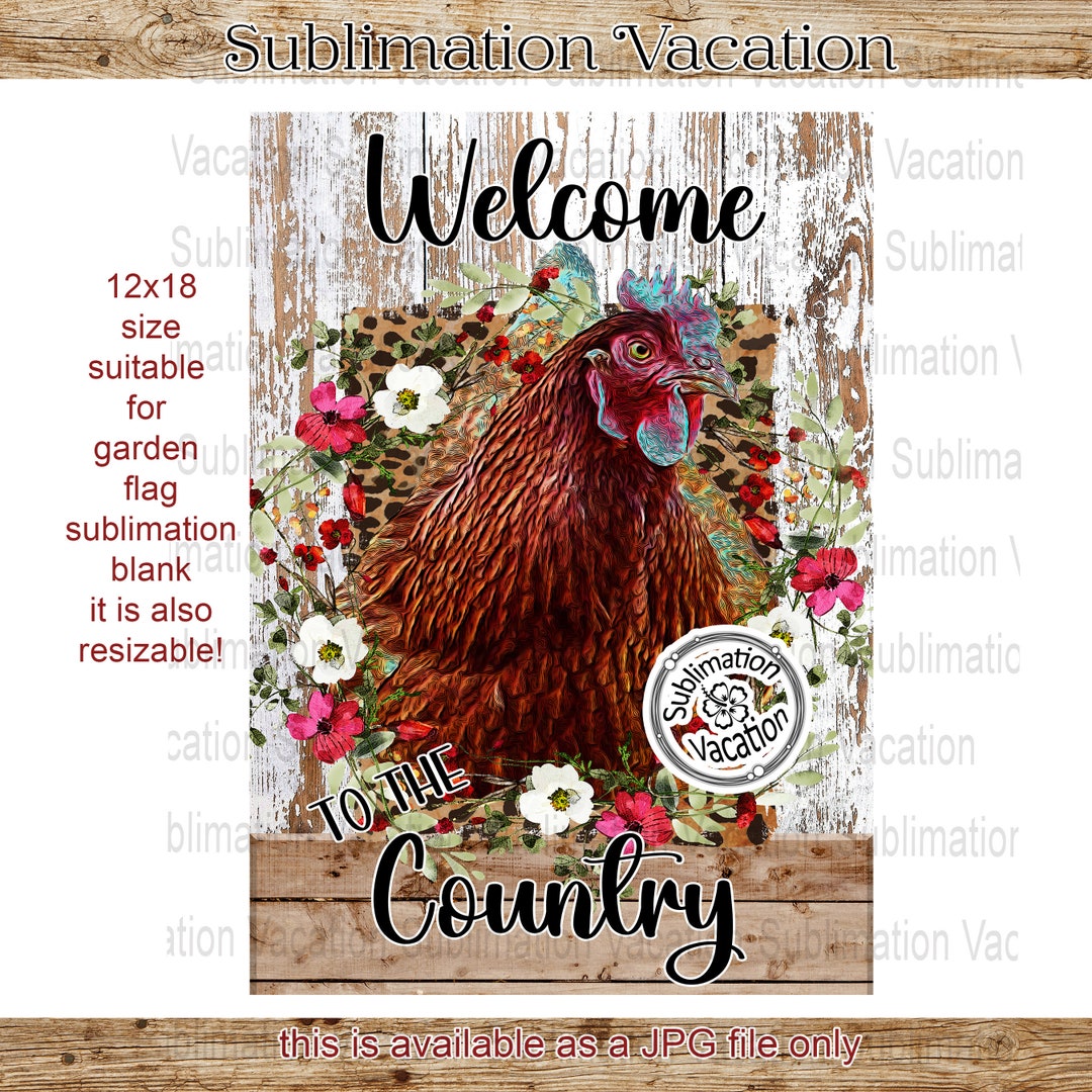 Farm Life Design, Welcome Design, Garden Flag Design, Chicken Flag ...