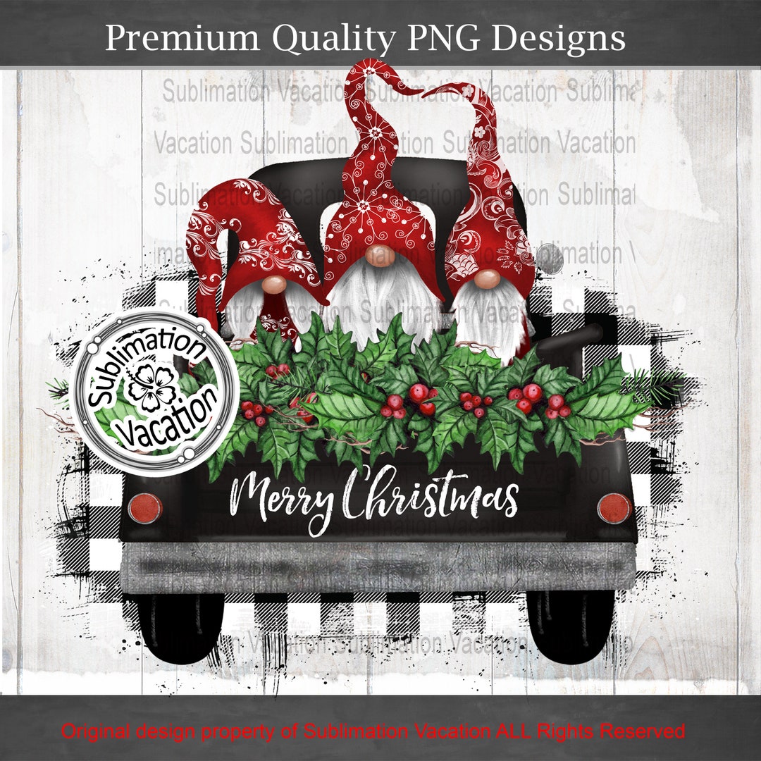 Merry Christmas Gnomes, Christmas Gnomes, Christmas Truck, Gnomes in ...