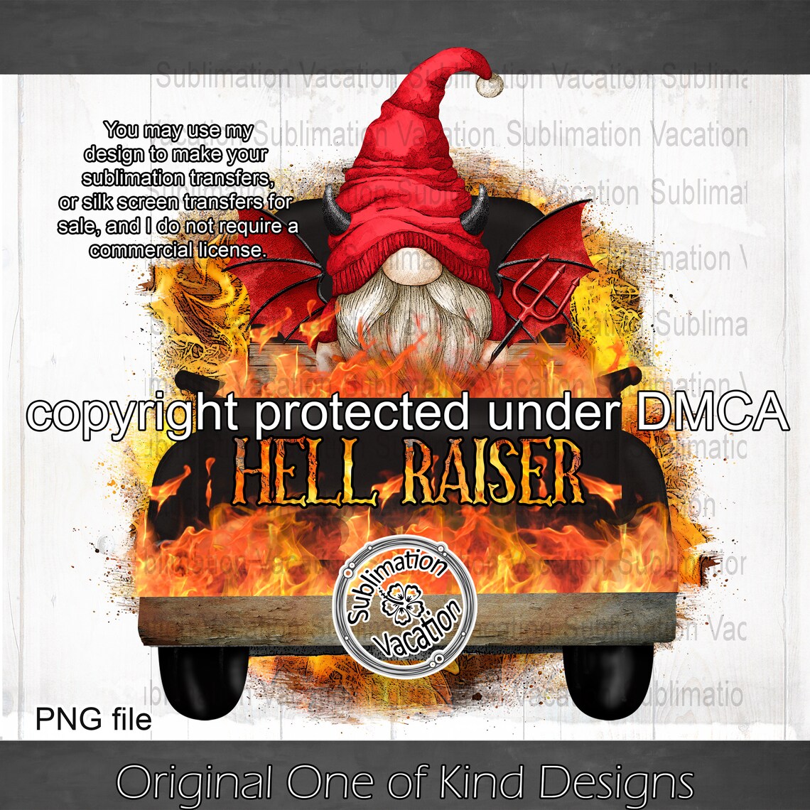 Halloween Gnome PNG Devil Gnome PNG Hell Raiser Gnome PNG - Etsy