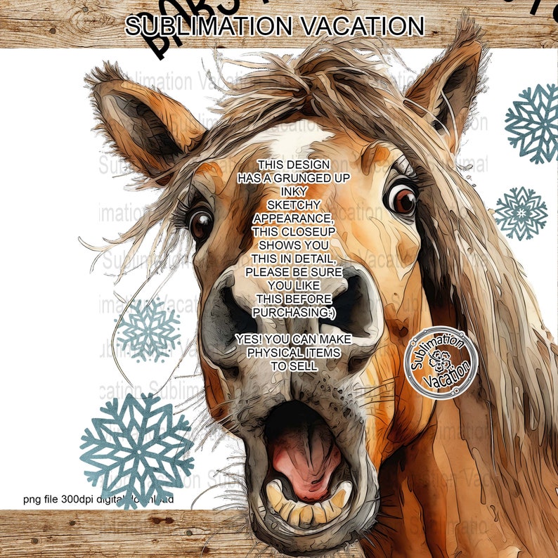 Funny Freakin' Freezing Horse PNG Design (digital Download) - Etsy
