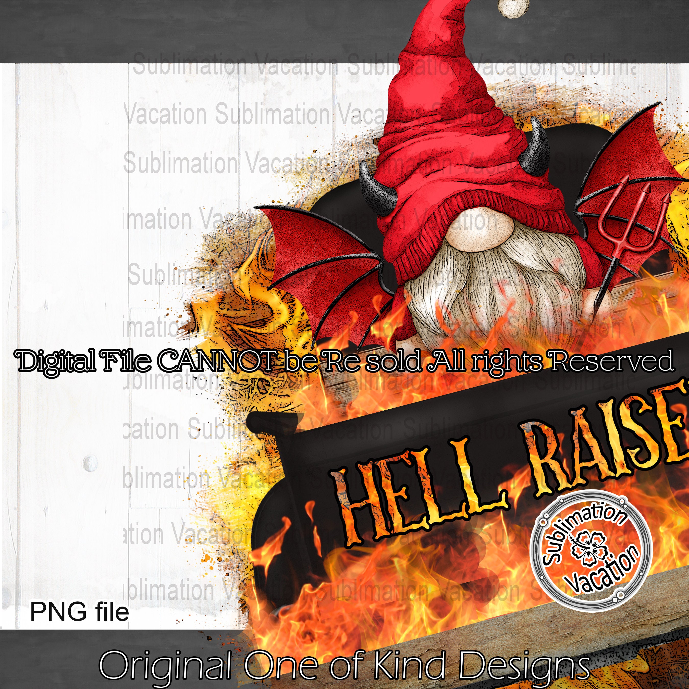 Halloween Gnome PNG Devil Gnome PNG Hell Raiser Gnome PNG - Etsy