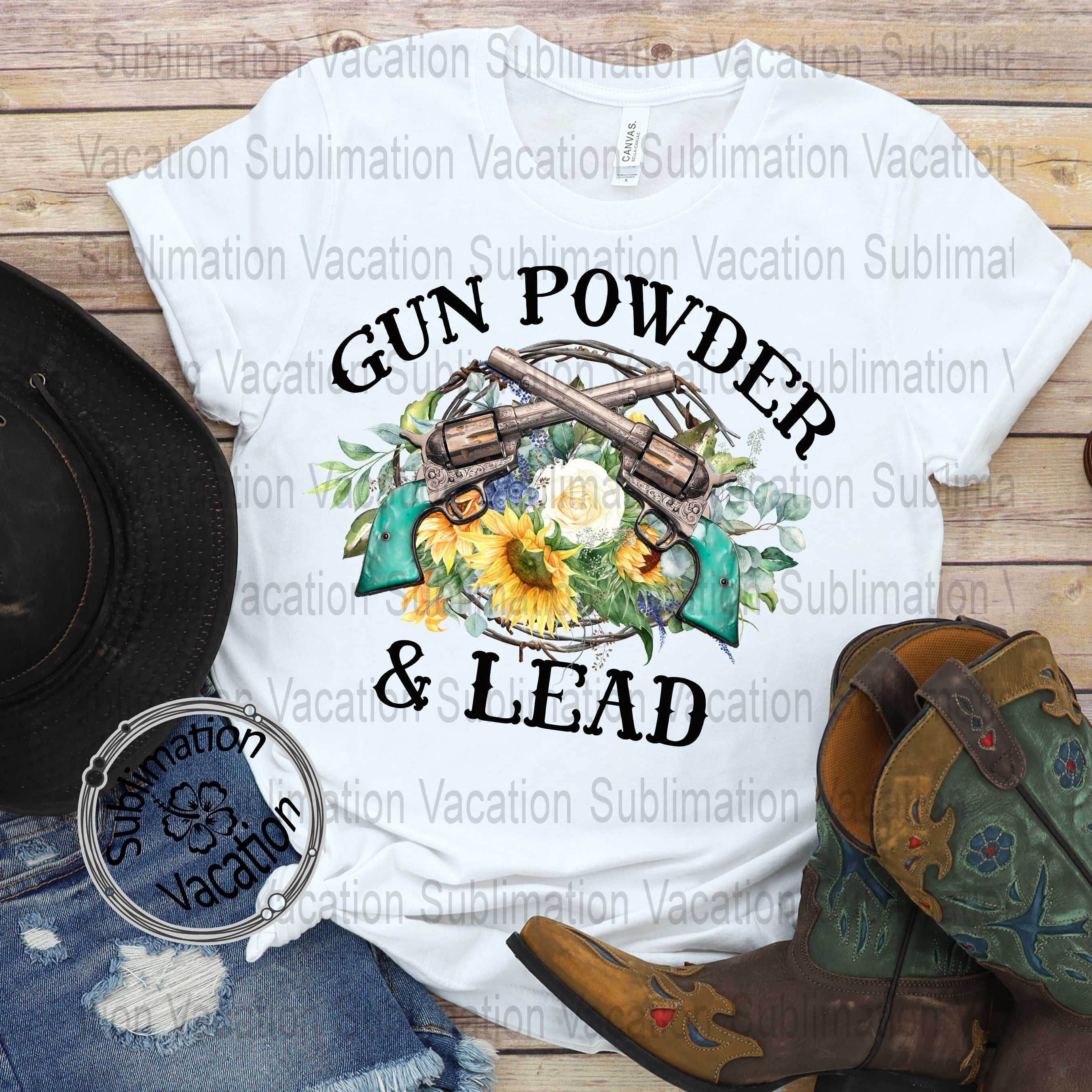 Sunflowers, Vintage Guns Sublimation Download, Vintage Gun Design ...