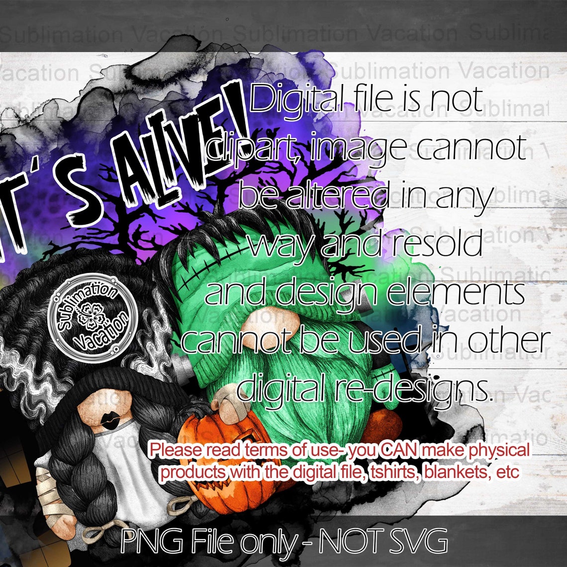 It's Alive Halloween Gnome PNG Frankenstein Shirt - Etsy