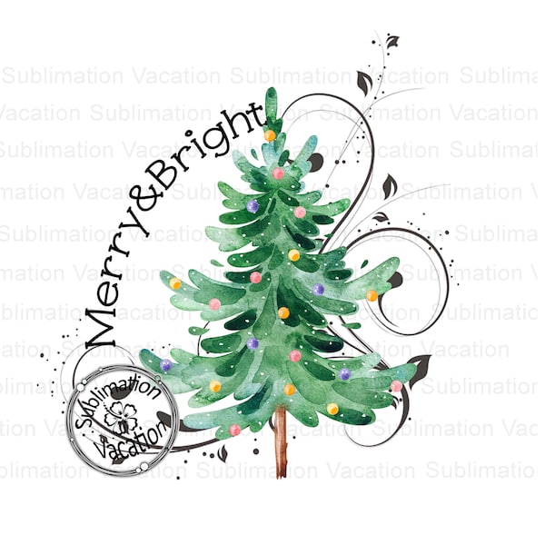 Merry and Bright Svg - Etsy