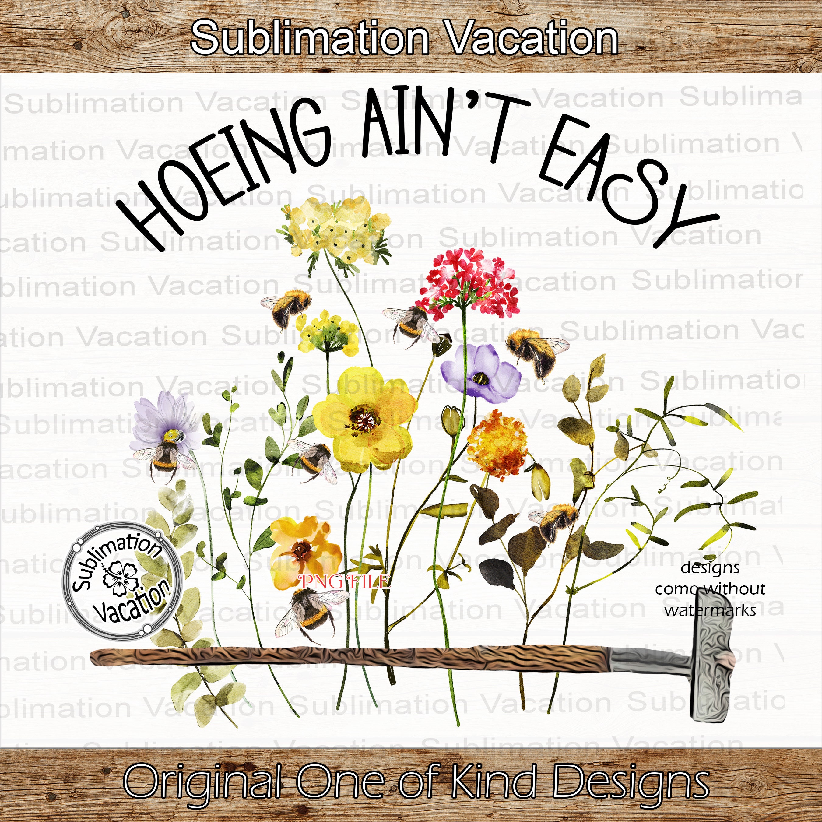 Hoeing Ain't Easy Funny Gardening Designs Funny Garden - Etsy